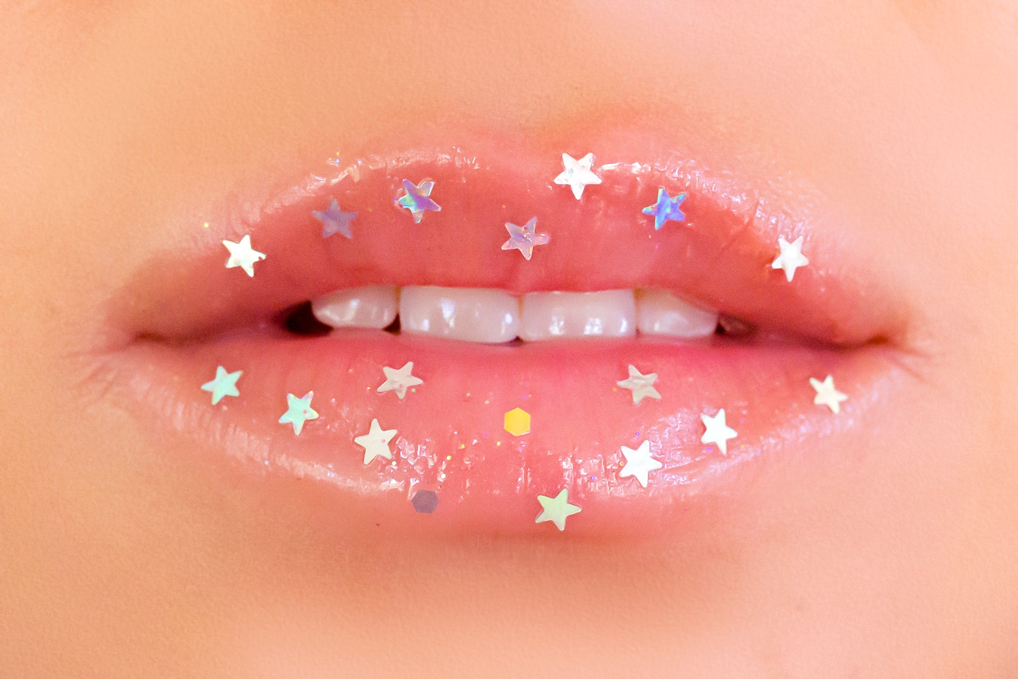 Kissing Glitter Lip Gloss Party Lavender Stardust