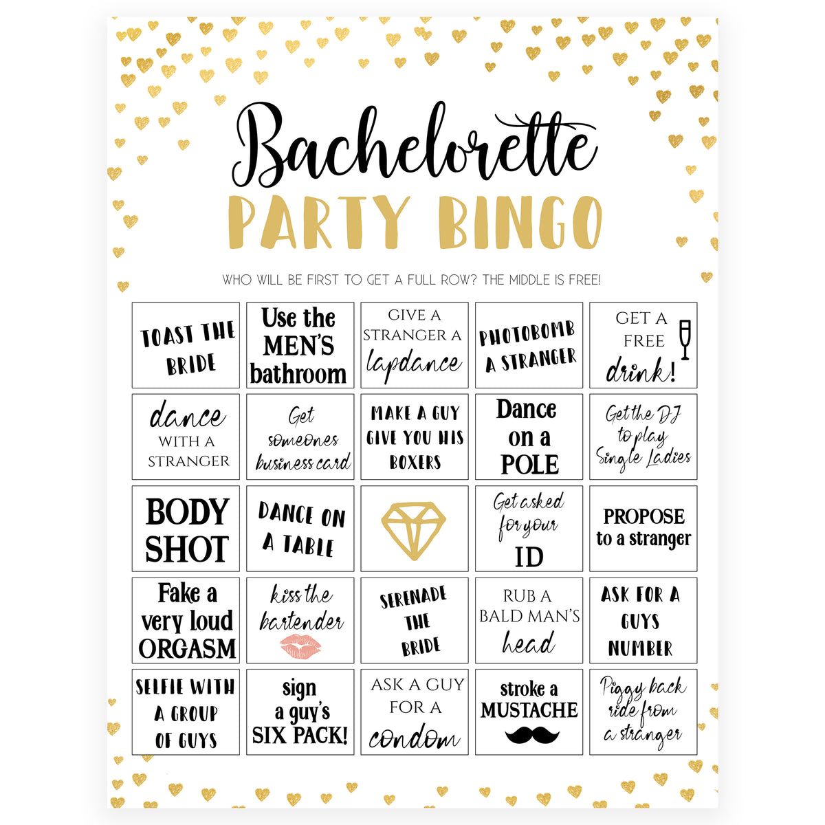 Bachelorette Party Games Printable Customize And Print