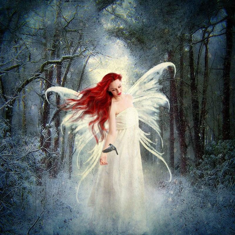 5d Diamond Painting Red Haired Angel Kit Bonanza Marketplace