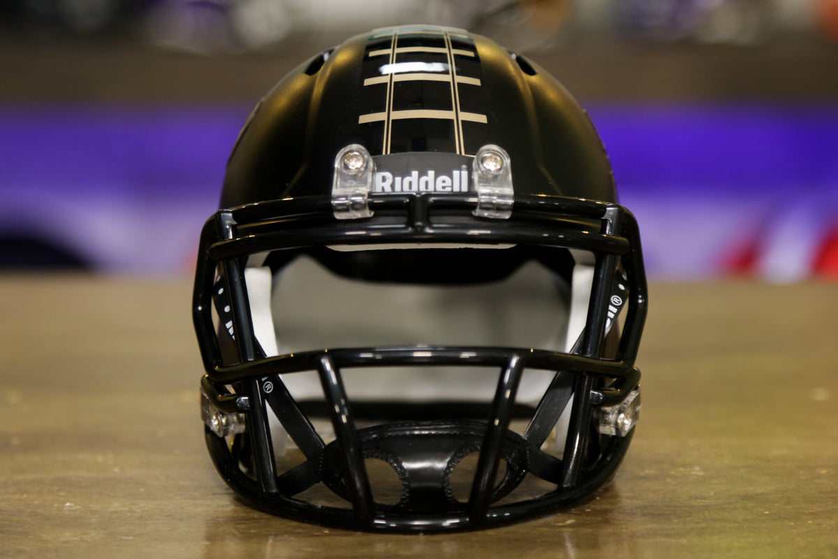 Purdue Boilermakers Riddell Speed Mini Helmet Satin Black Green