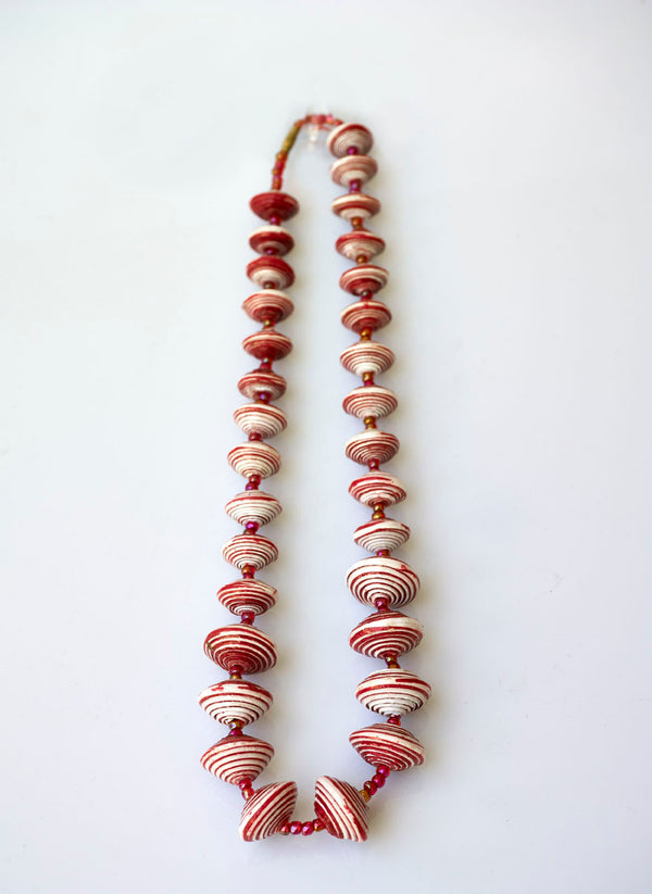 African Paper Bead Necklace Kilimanjaro Krafts