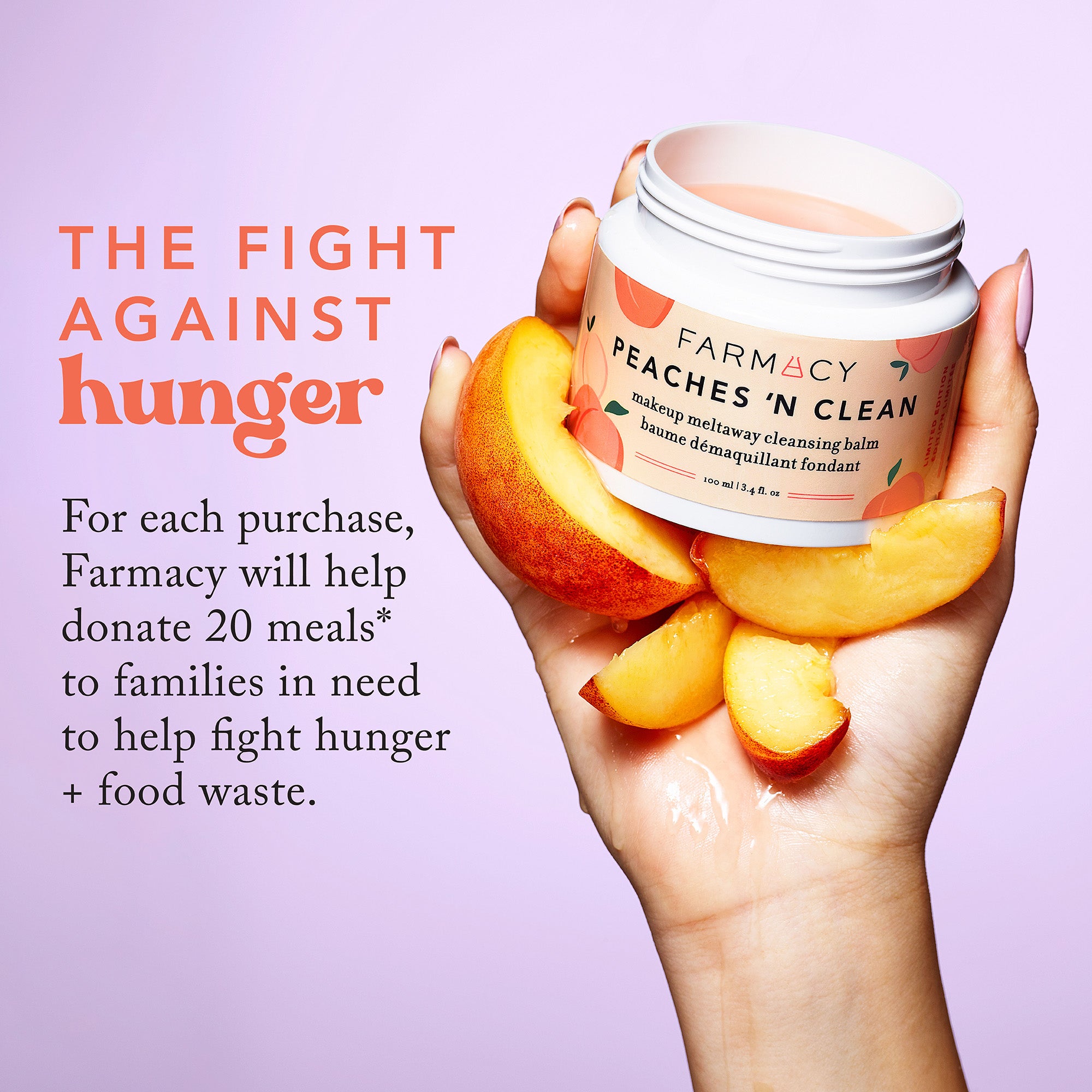 Peaches N Clean Makeup Meltaway Cleansing Balm Farmacy Beauty