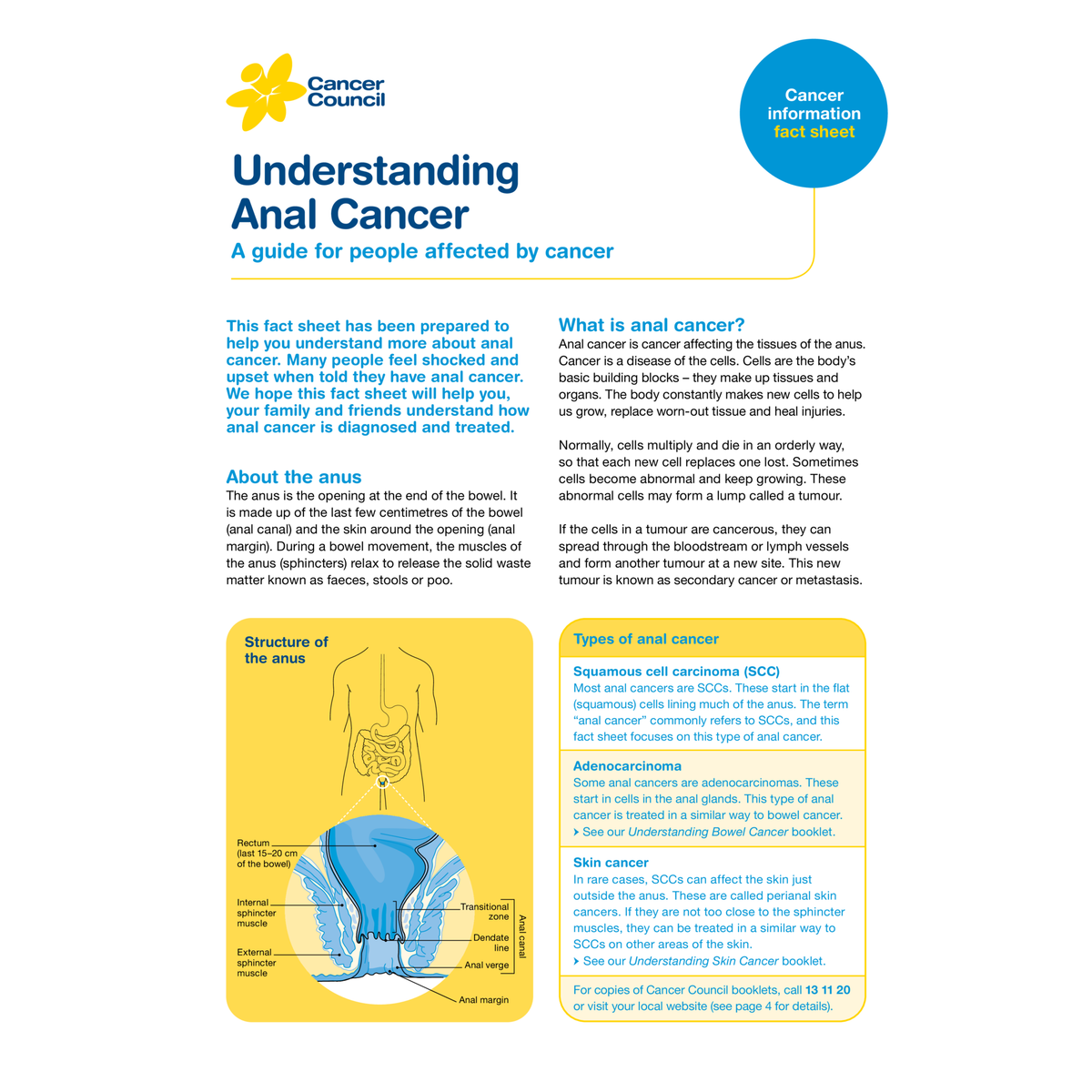 Understanding Anal Cancer Pdf Download Cancer Council Queensland