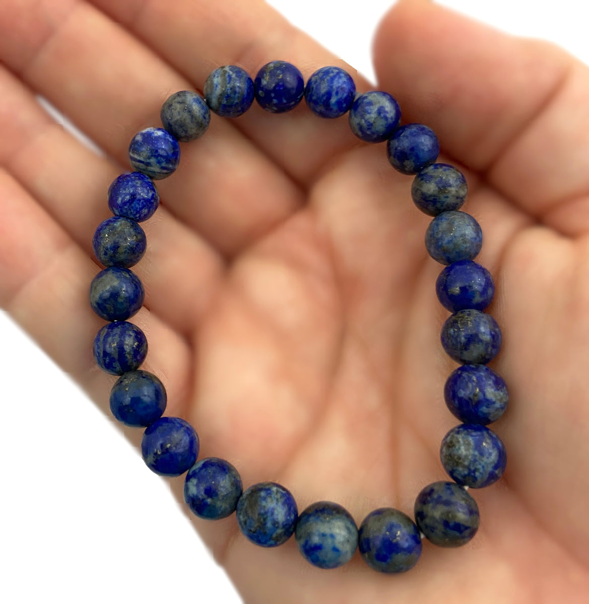 Lapis Lazuli Bracelet 8mm Beads Crystal Healing Bracelet Perfect