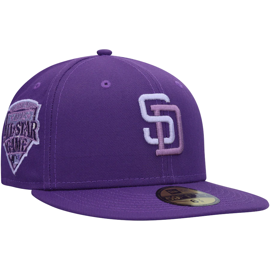 New Era San Diego Padres Purple Lavender Undervisor 59fifty Fitted Hat