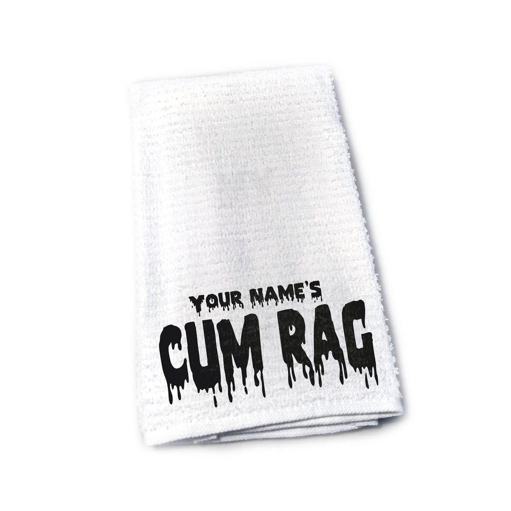 Personalized Cum Rag Custom Printed With Your Name After Sex Towel Fun