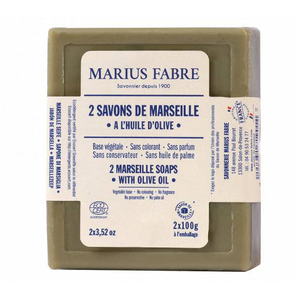 Lot De 2 Savons De Marseille Rectangle 100g Marius Fabre La Magie