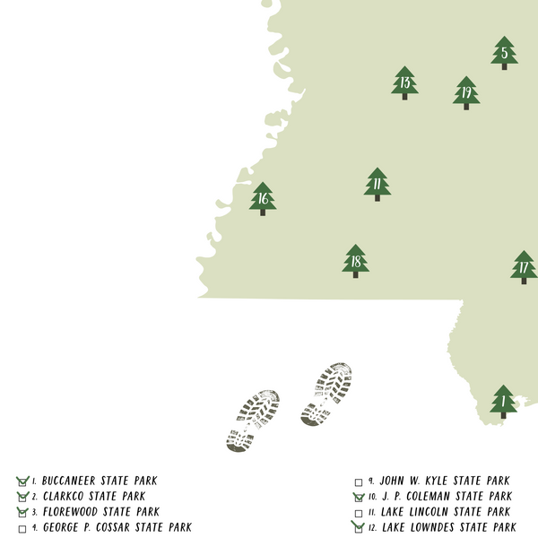 Mississippi State Parks Map Mississippi Map T For Traveler