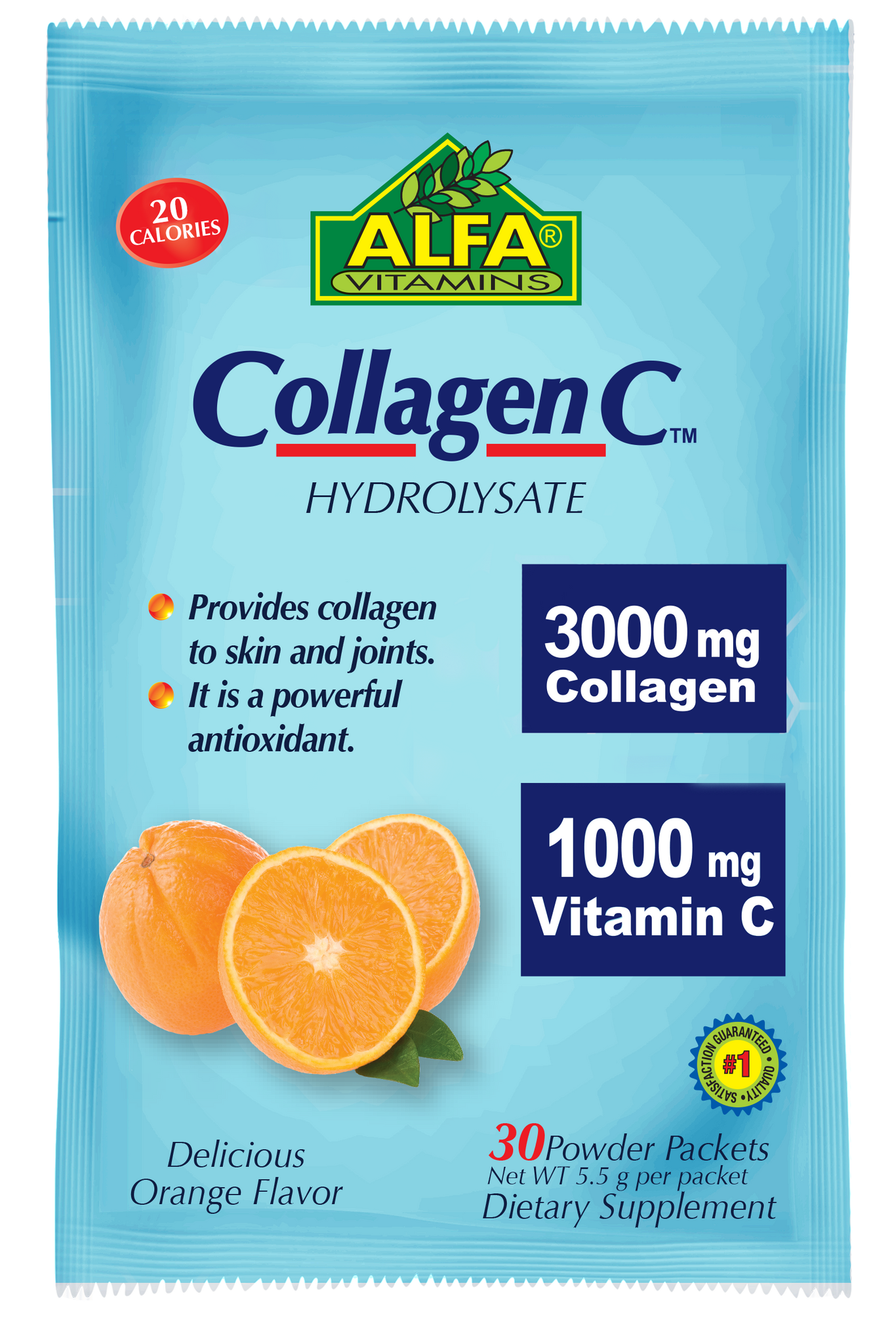 Collagen C Hydrolysate Powder Drink Antioxidant 30 Sachets Alfa