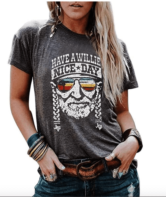 Willie Nelson Tee Shirt The Vintage Bohemian