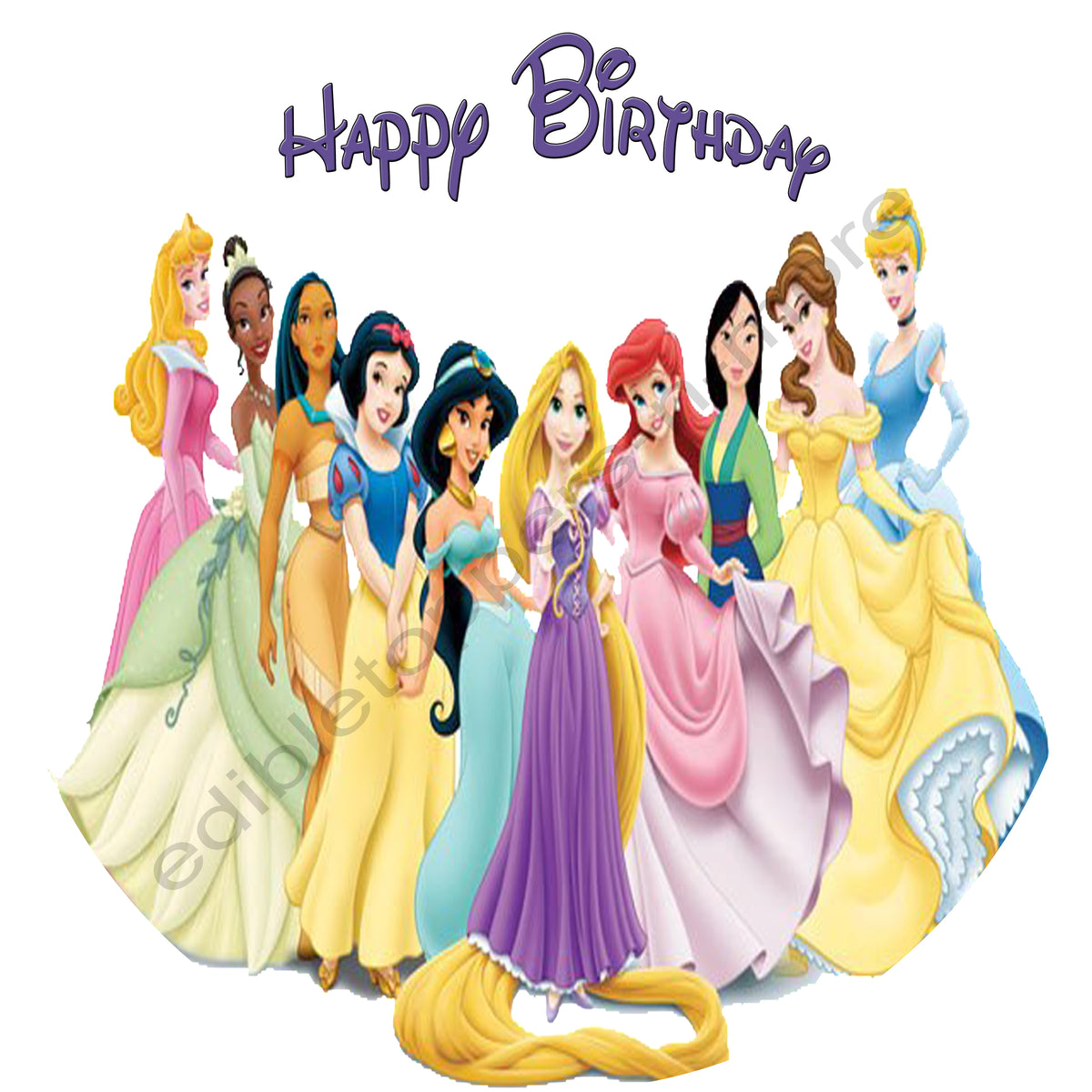 Princess Cake Toppers Printable