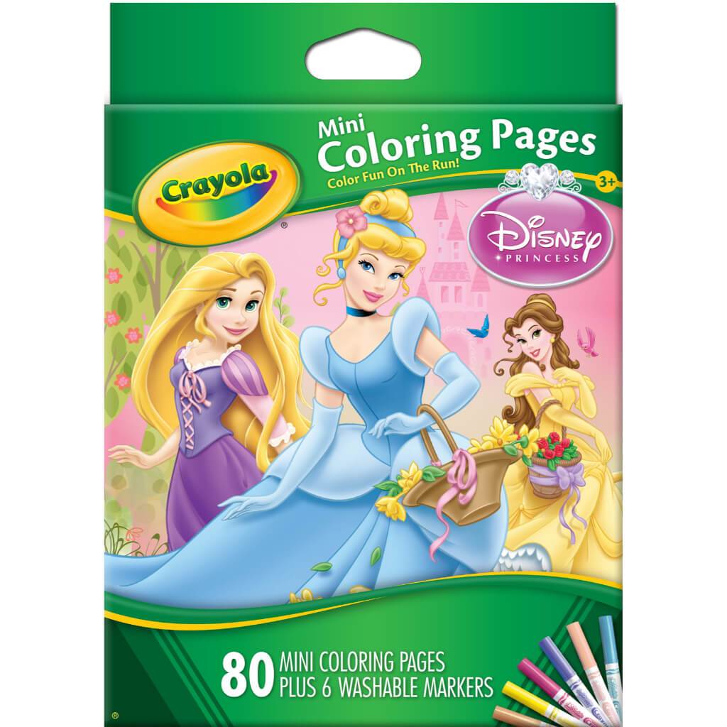 Crayola Mini Coloring Pages Disney Princess