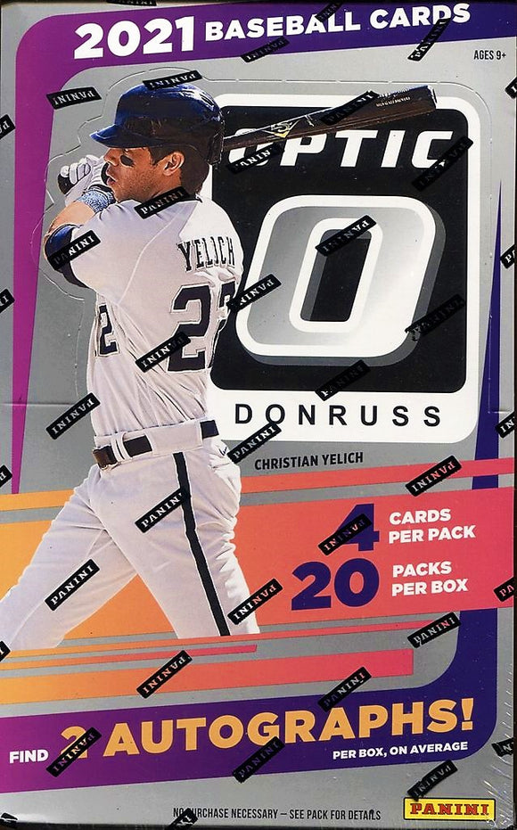 2021 Panini Donruss Optic Baseball Hobby Box 3 Fathers Day Packs