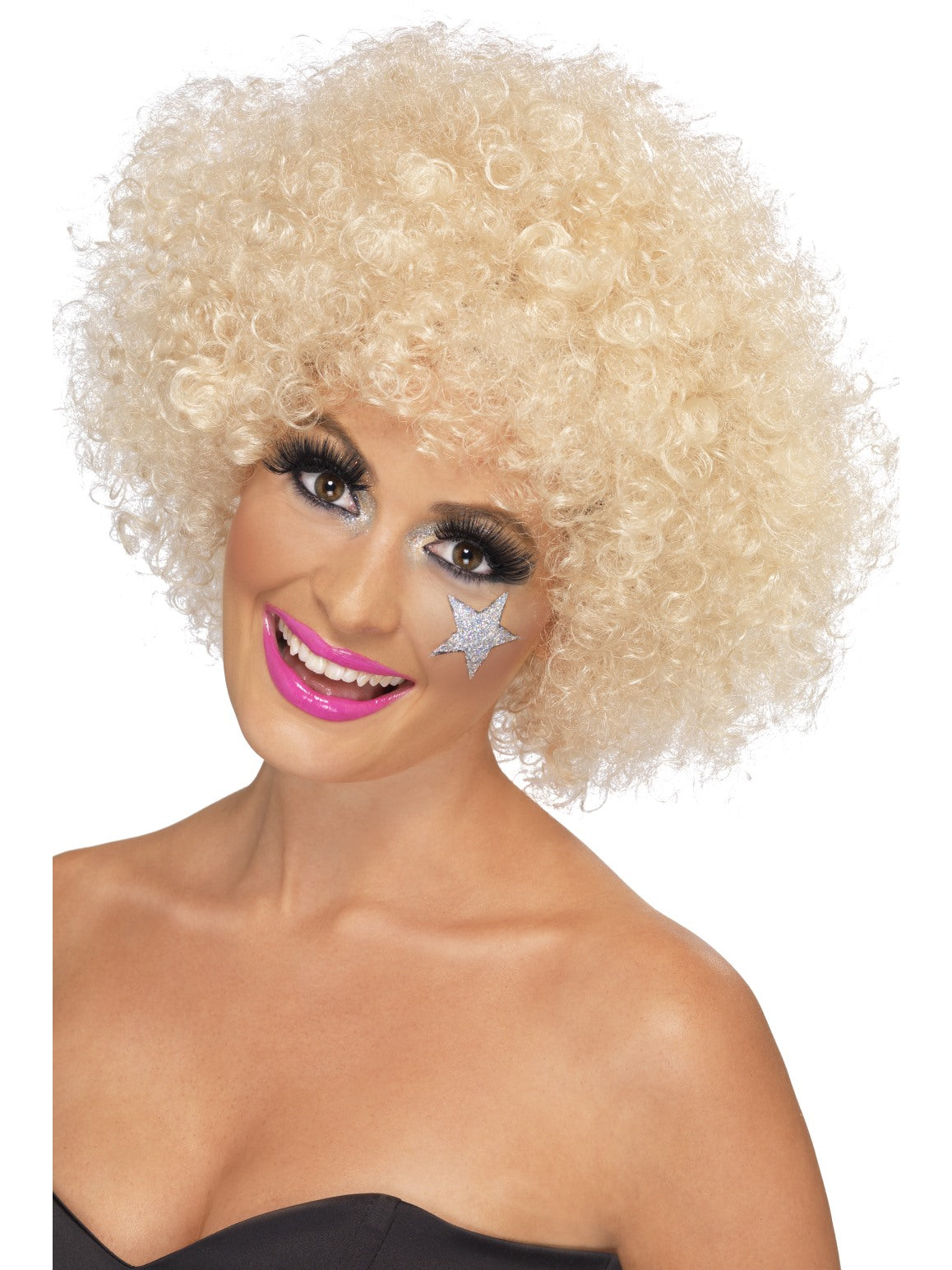 Blonde 70s Funky Afro Wig Party Savers