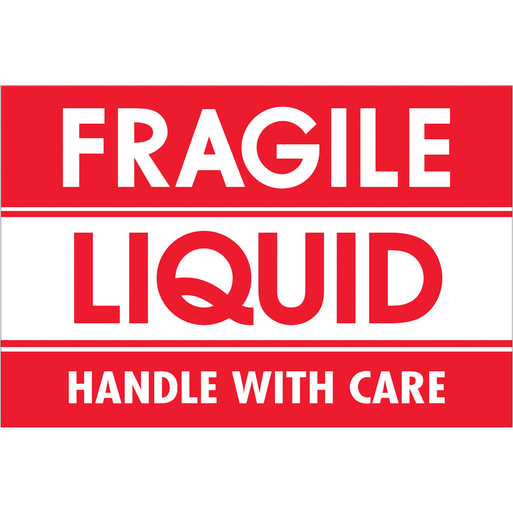 Fragile Glass Handle With Care Labels 3 X 5 500roll