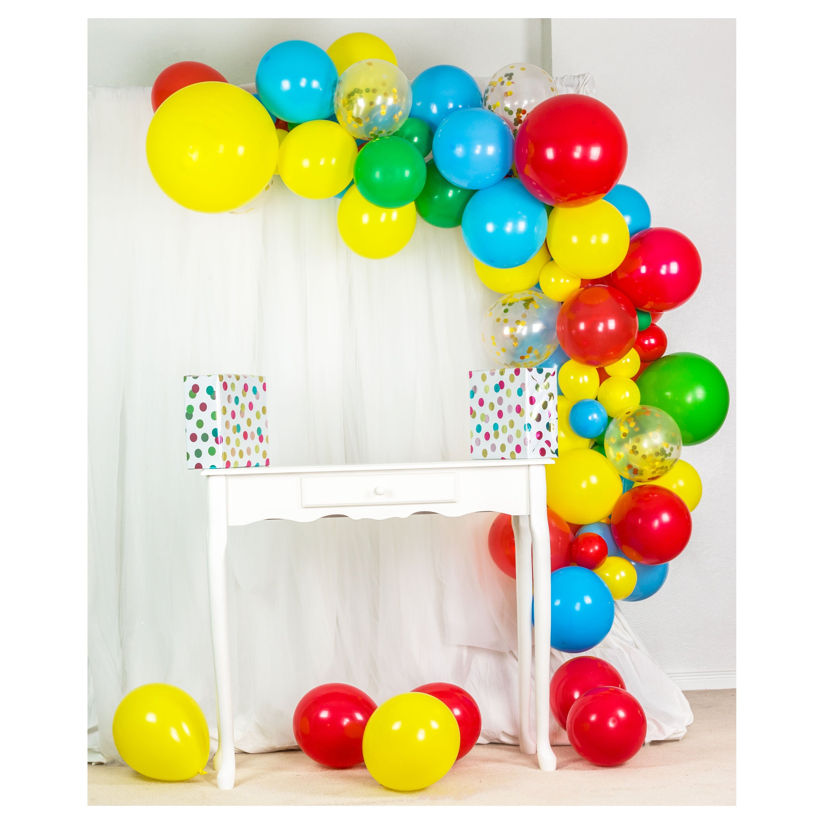 Rainbow Balloon Arch And Garland Kit — Shimmer And Confetti