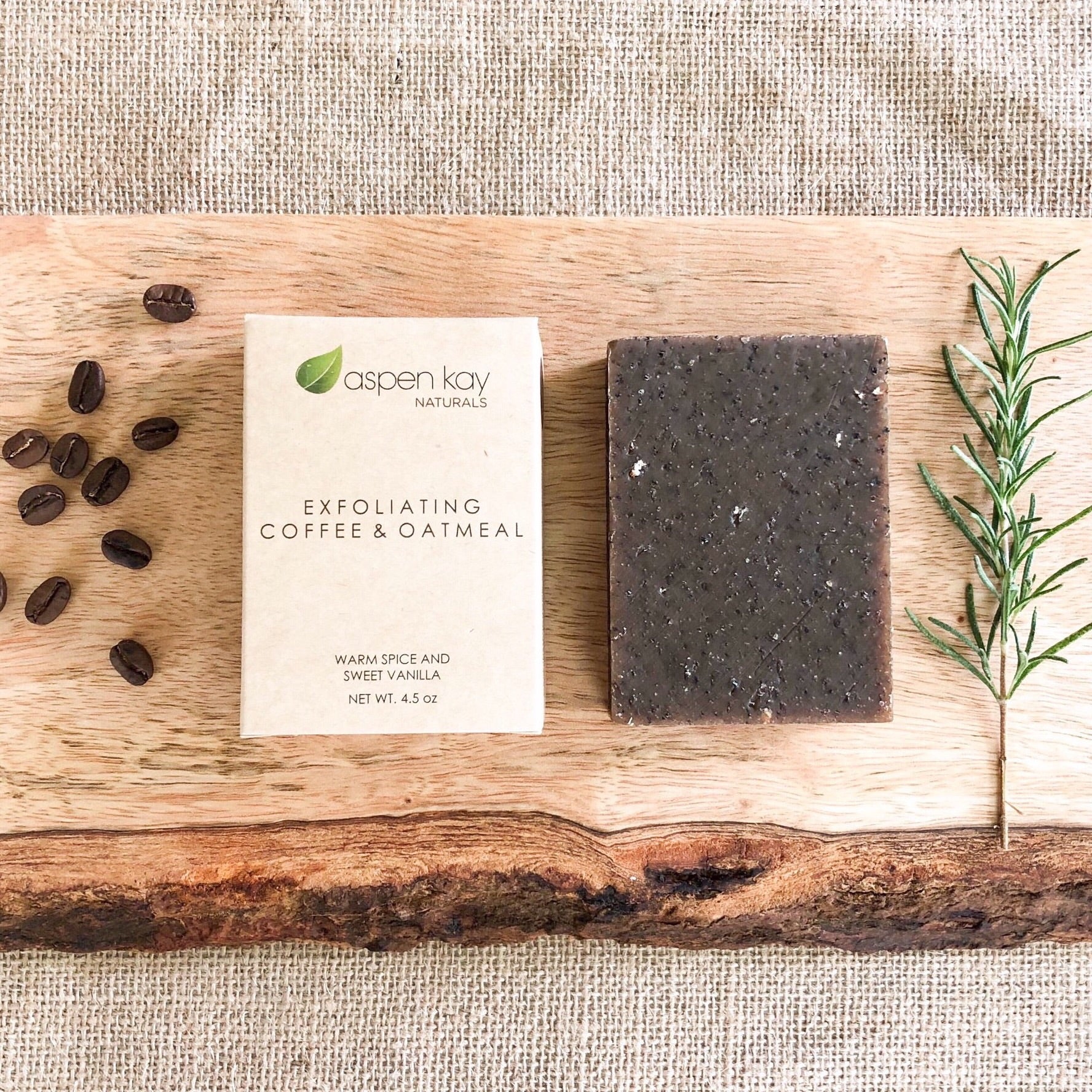 Exfoliating Coffee And Oatmeal Bar Soap