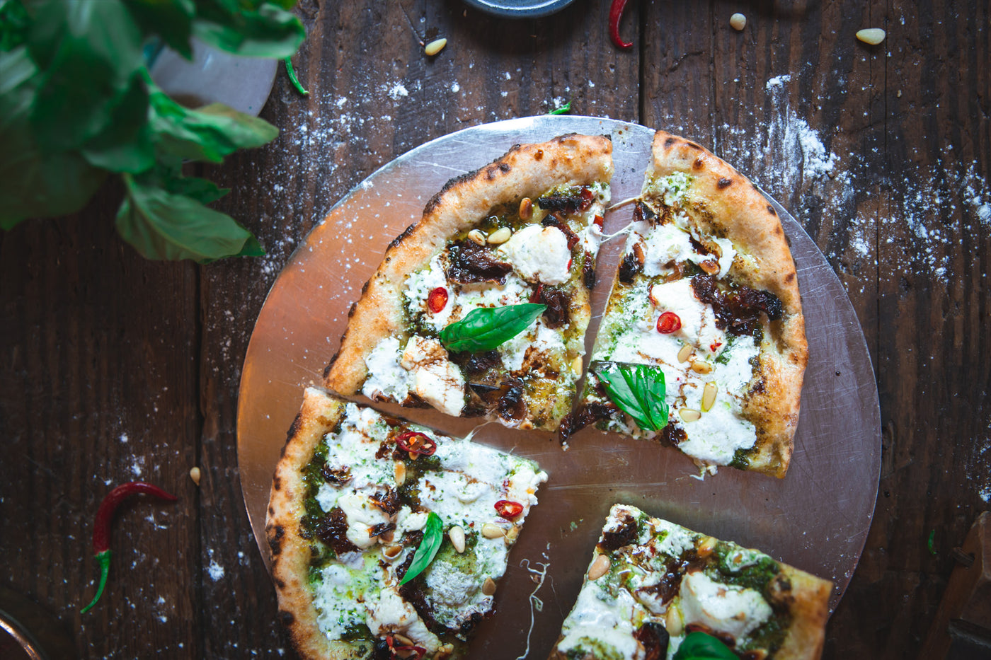 Pesto Goat Cheese Pizza Recipe