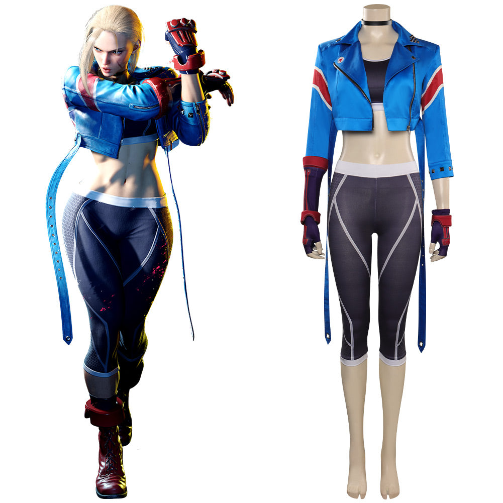 Street Fighter 6 Cammy Outfits Halloween Carnival Party Suit Cosplay C