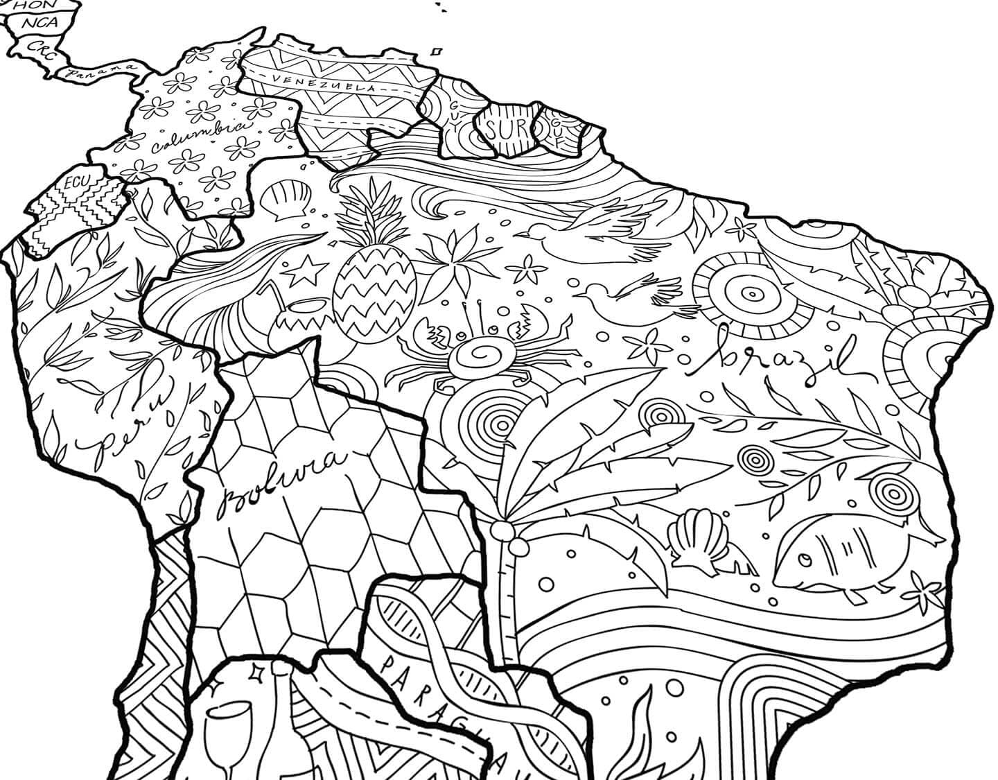 Treasure Map Coloring Page Free Printable Map Coloring Pages World Map