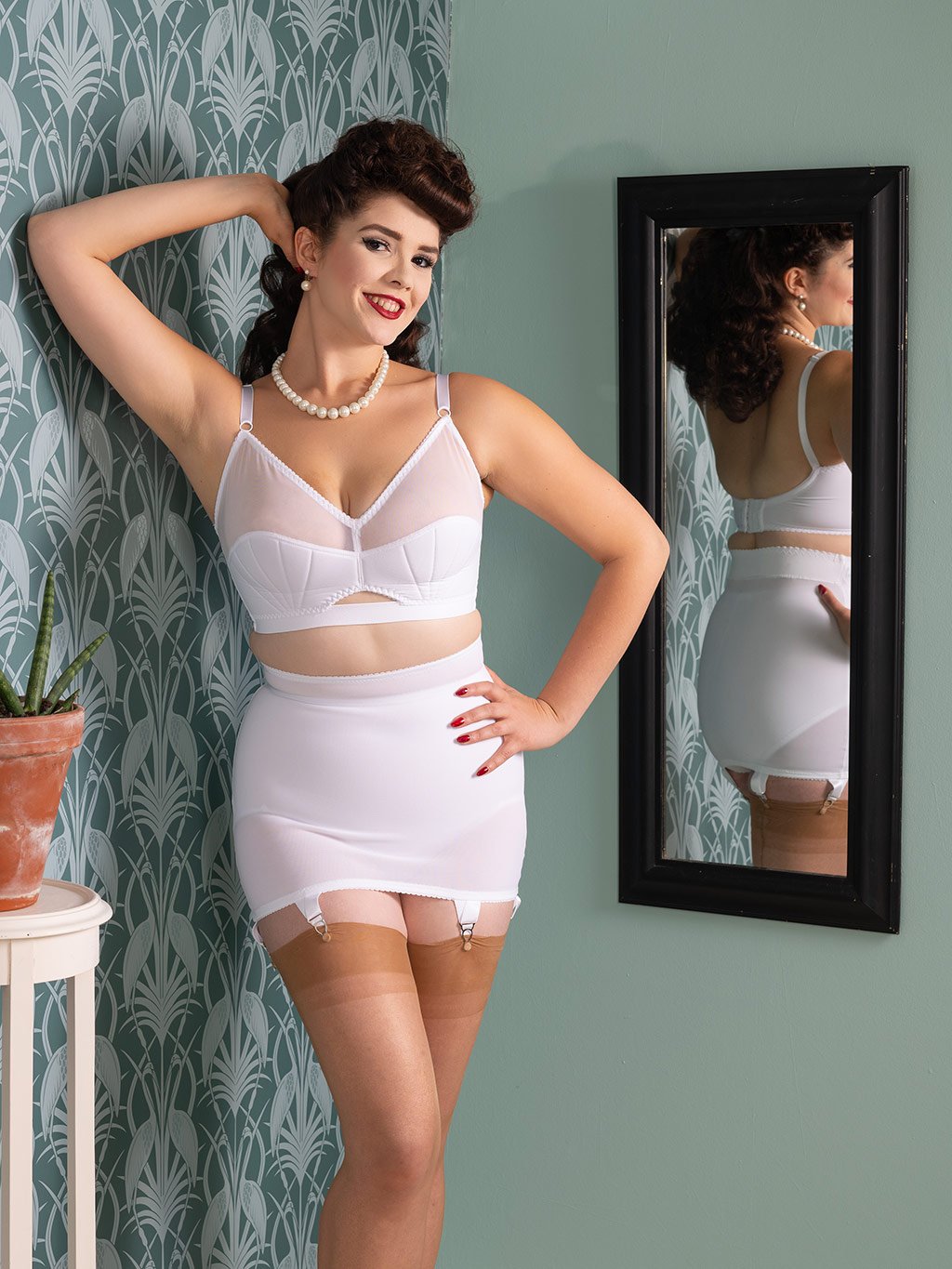 Smooth Your Hips And Derierre In A 1950s Style Open Bottom Girdle