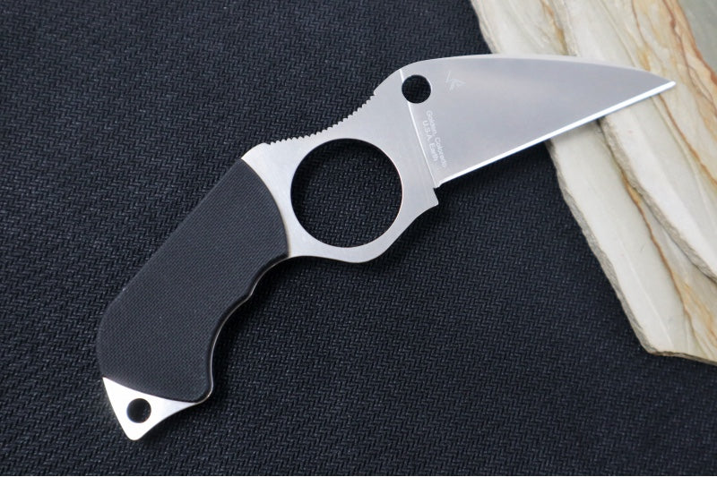 Spyderco Swick 5 Large Lc200n Steel Wharncliffe Blade Black G 10