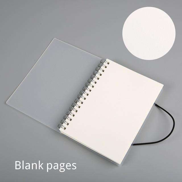 Clear Spiral Bound A5 A6 Notebook Dotted Grid Lined To Do Diar