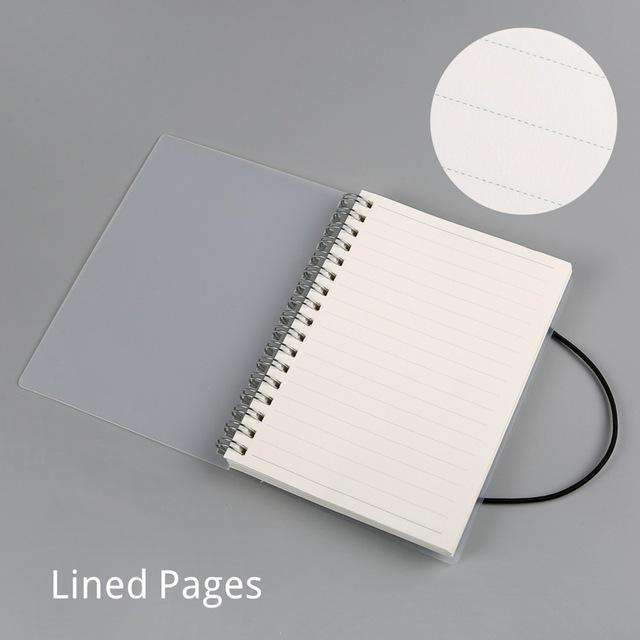 Clear Spiral Bound A5 A6 Notebook Dotted Grid Lined To Do Diar