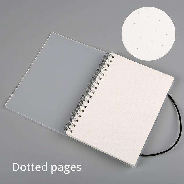 Clear Spiral Bound A5 A6 Notebook Dotted Grid Lined To Do Diar