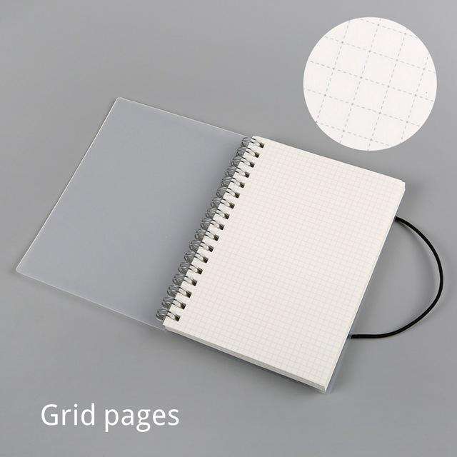 Clear Spiral Bound A5 A6 Notebook Dotted Grid Lined To Do Diar