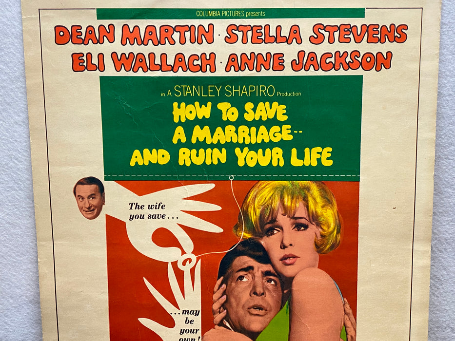 1968 How To Save A Marriage And Ruin Your Life Window Card Movie Poste