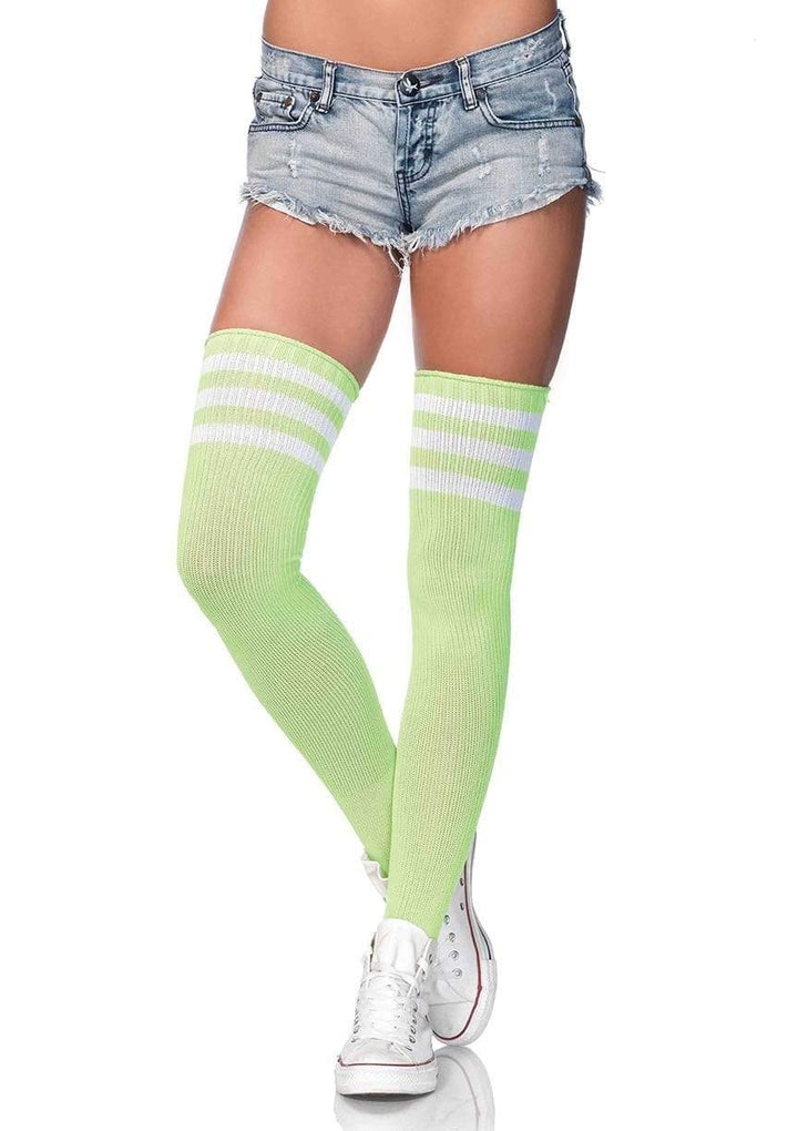 Gina Athletic Thigh High Stockings Womens Socks Leg Avenue