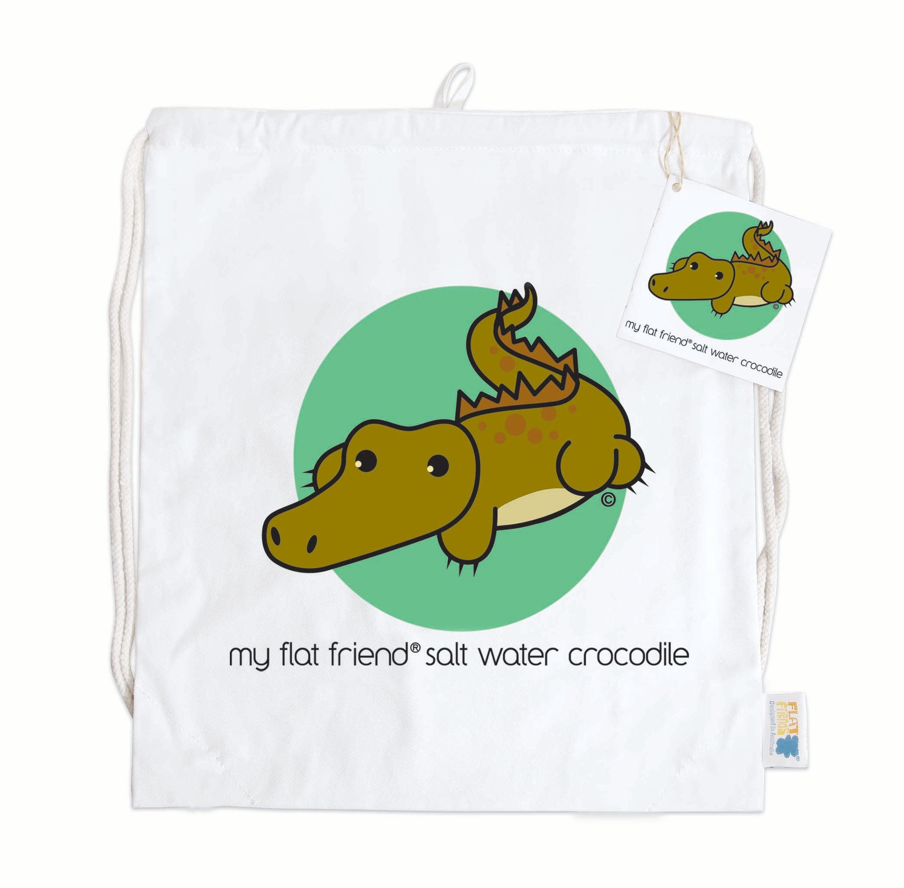 Aussie Finger Puppets And Free Crocodile Drawstring Bag Flat Friends