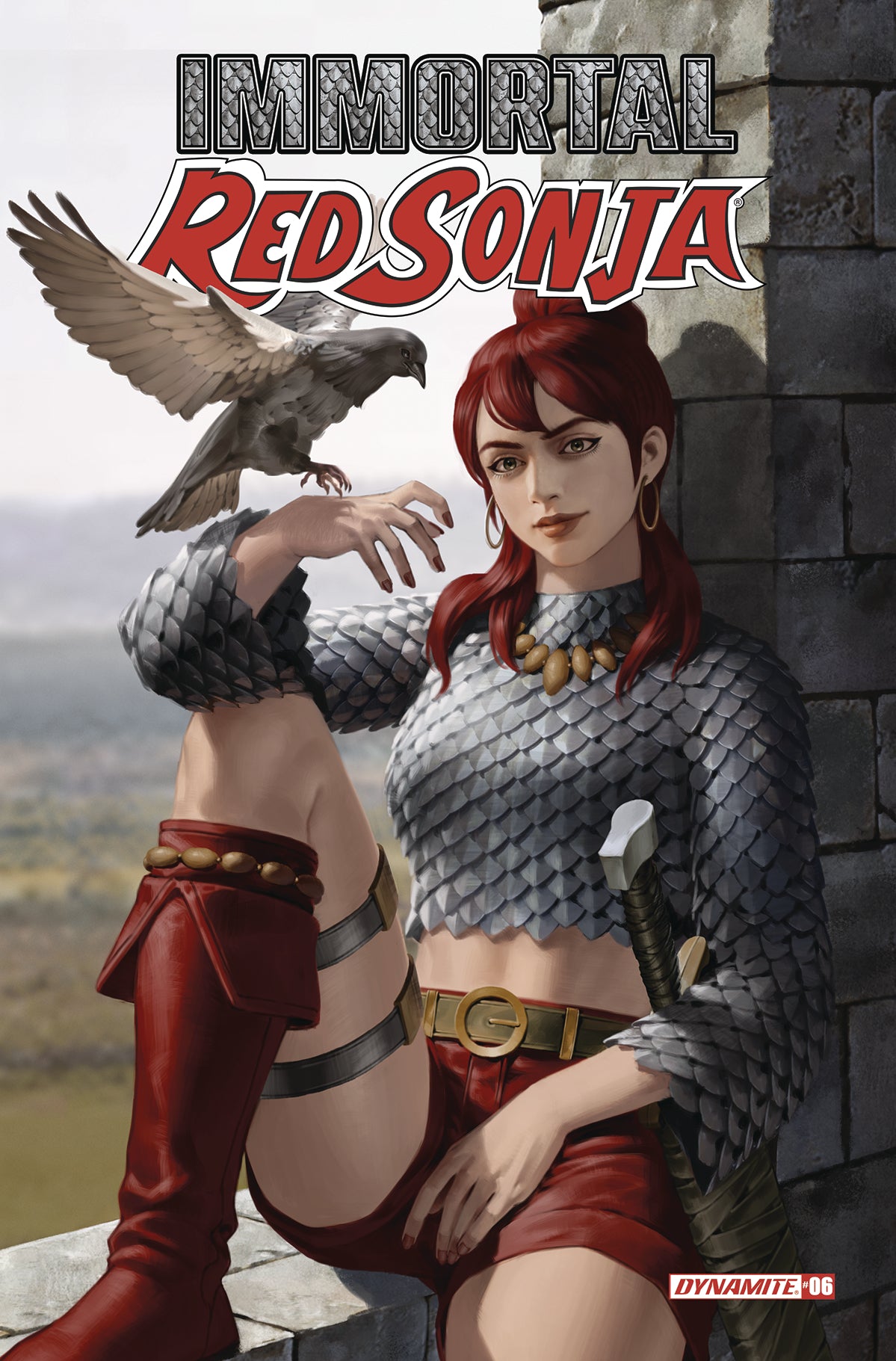 Immortal Red Sonja 6 B Jung Geun Yoon Variant 09142022 Dynamite