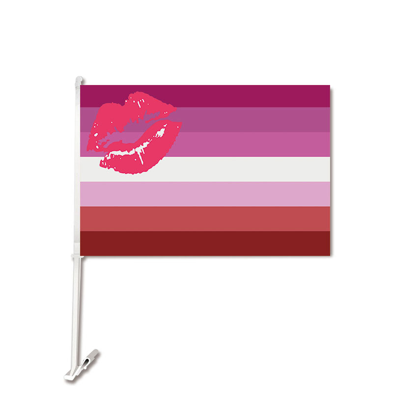 Lipstick Lesbian Car Flags Pride Nation