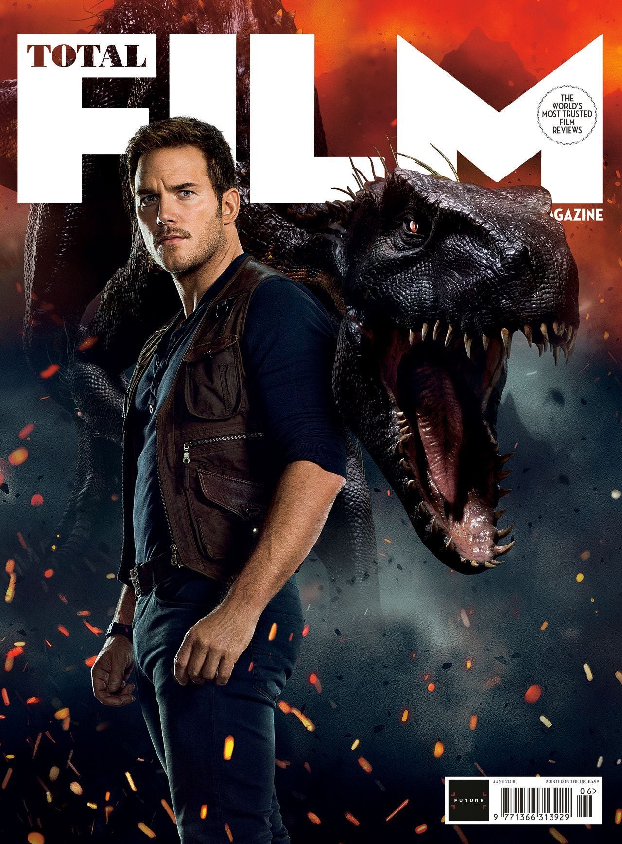 Total Film Magazine June 2018 Jurassic World Fallen Kingdom Chris Pr