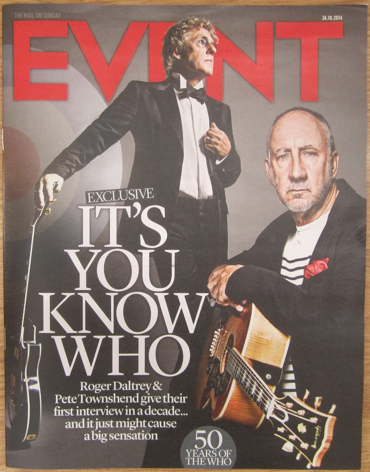 Pete Townshend Roger Daltrey The Who Interview Event Magazine October