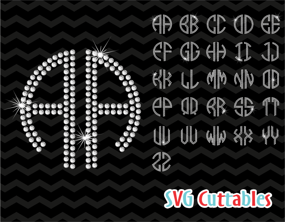 3 Letter Monogram Fonts Template