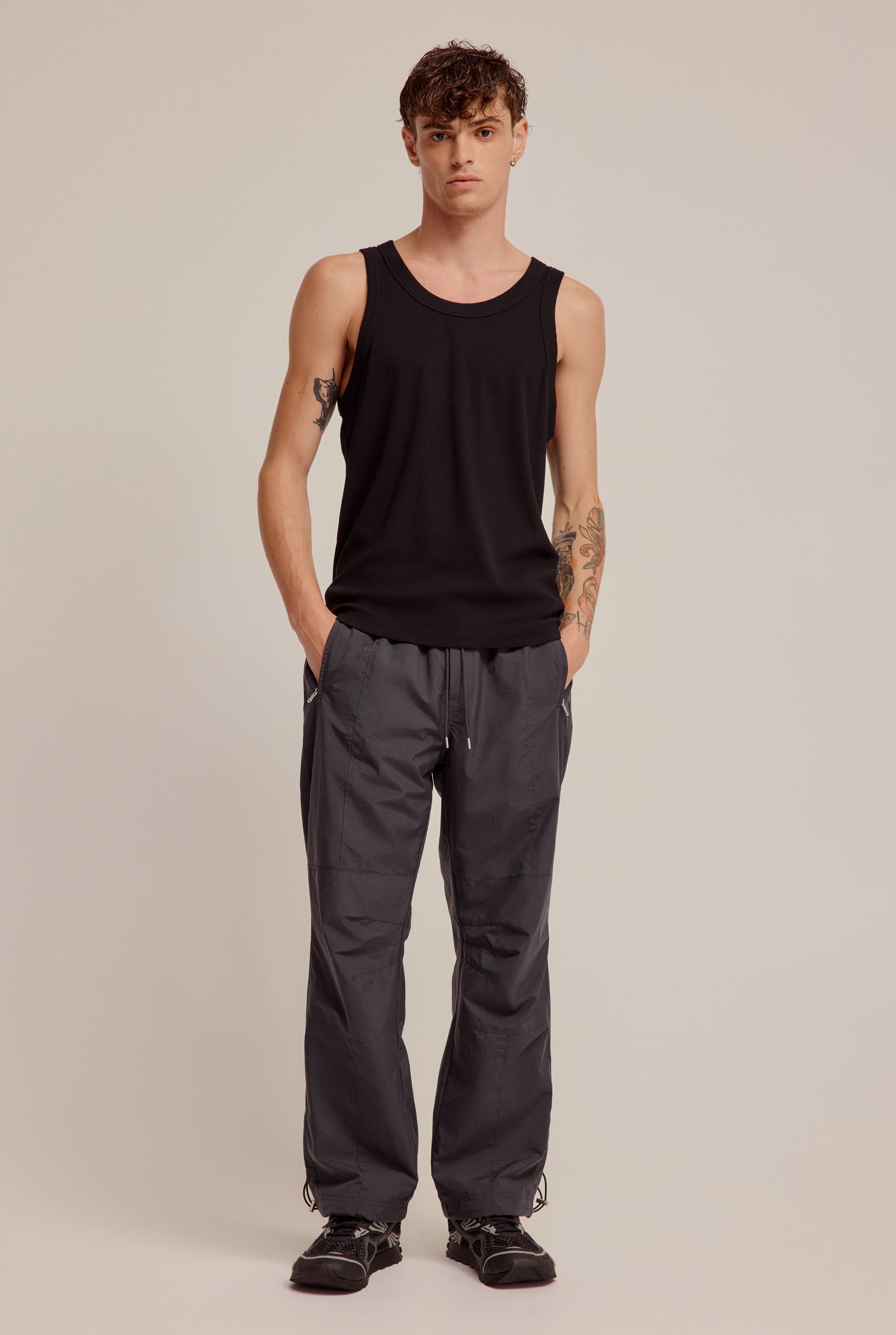 Venroy Mens Jersey Rib Tank In Black Venroy Premium Leisurewear