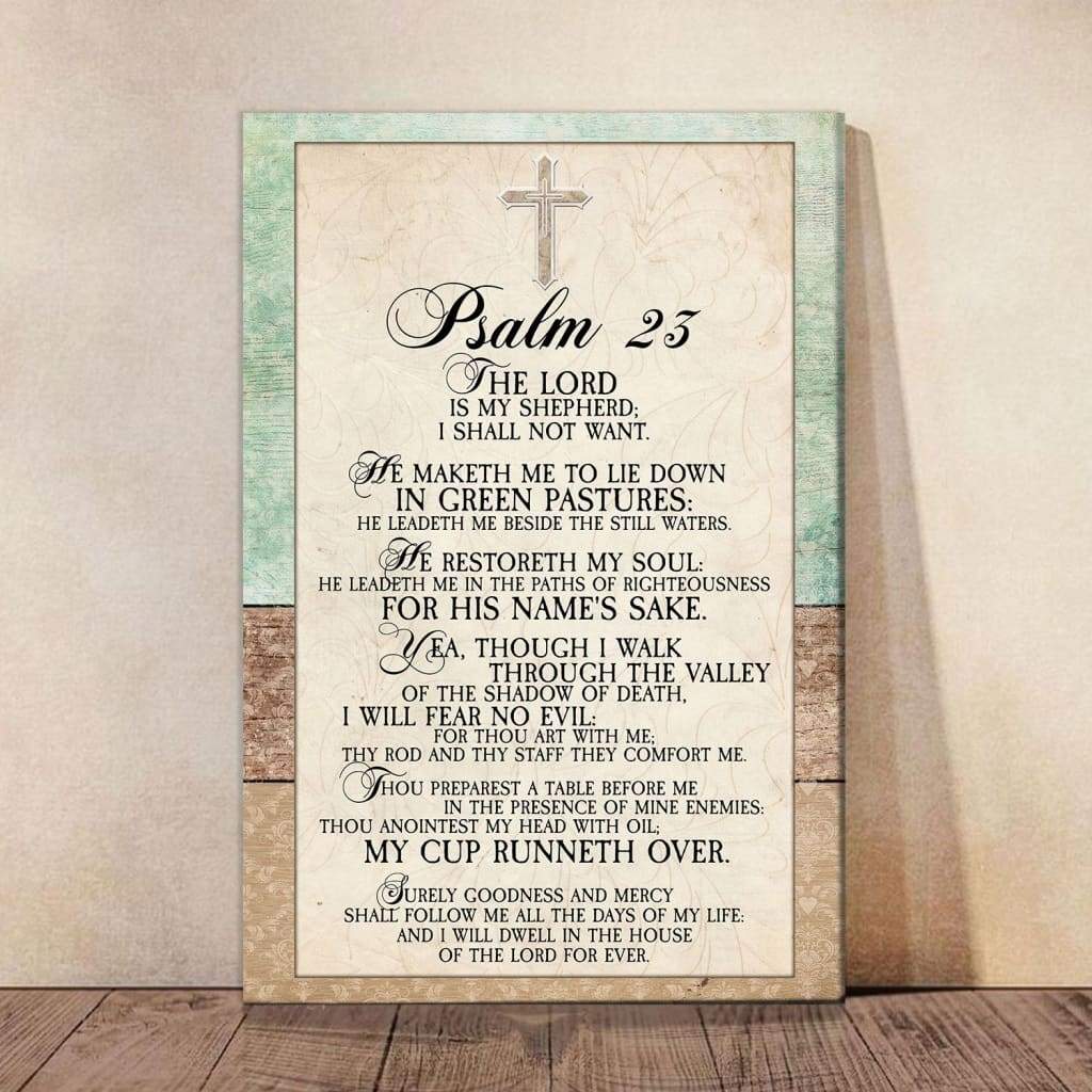 Bible Verse Wall Art Psalm 231 The Lord Is My Shepherd Wall Art