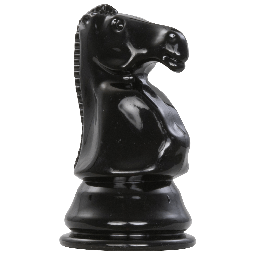 Giant Chess Piece 6 Inch Dark Plastic Knight Megachess