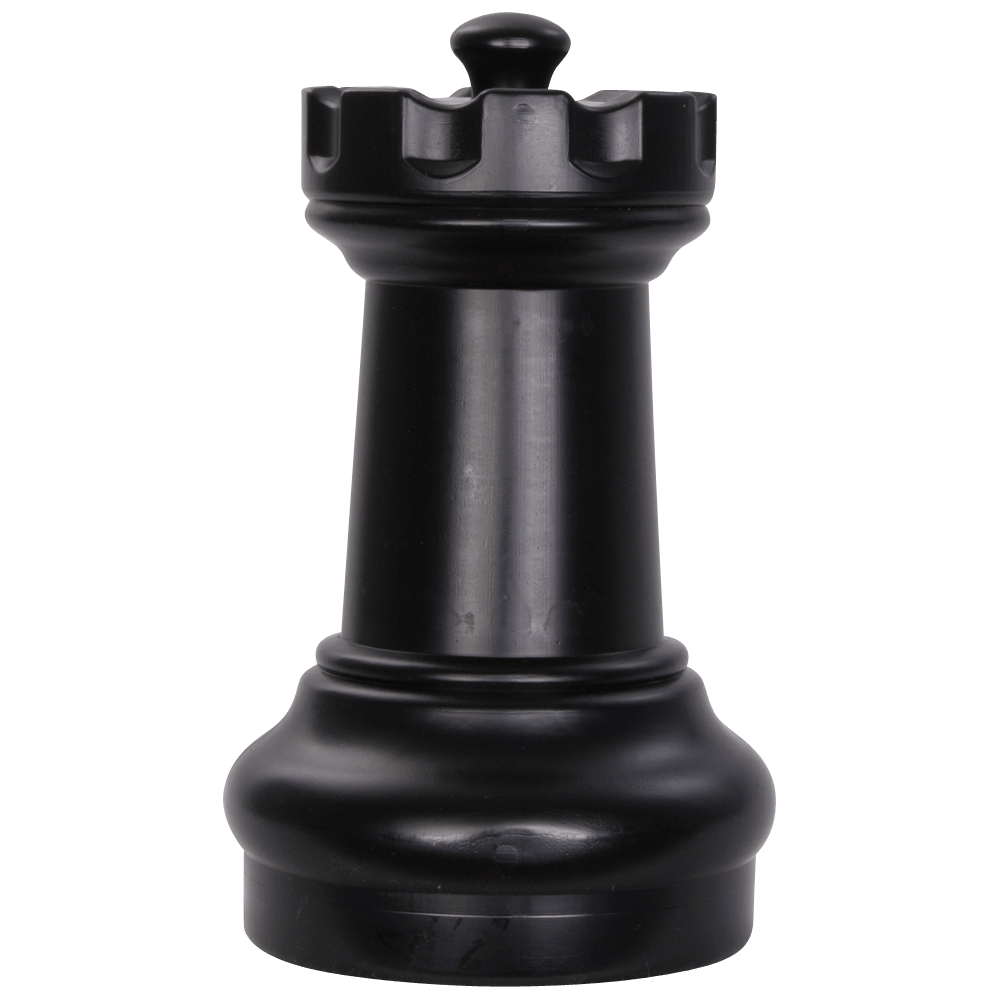 Megachess 10 Inch Dark Plastic Rook Giant Chess Piece Giant Outdoor Chess