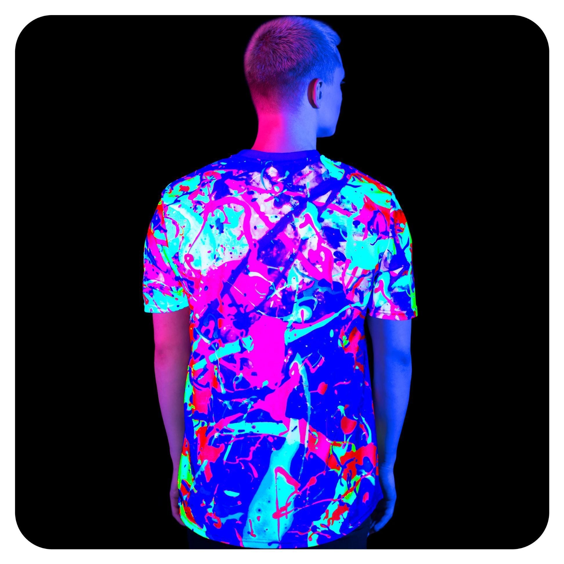 Fluorescent T Shirt Glow In Uv Fluorescent New Reality