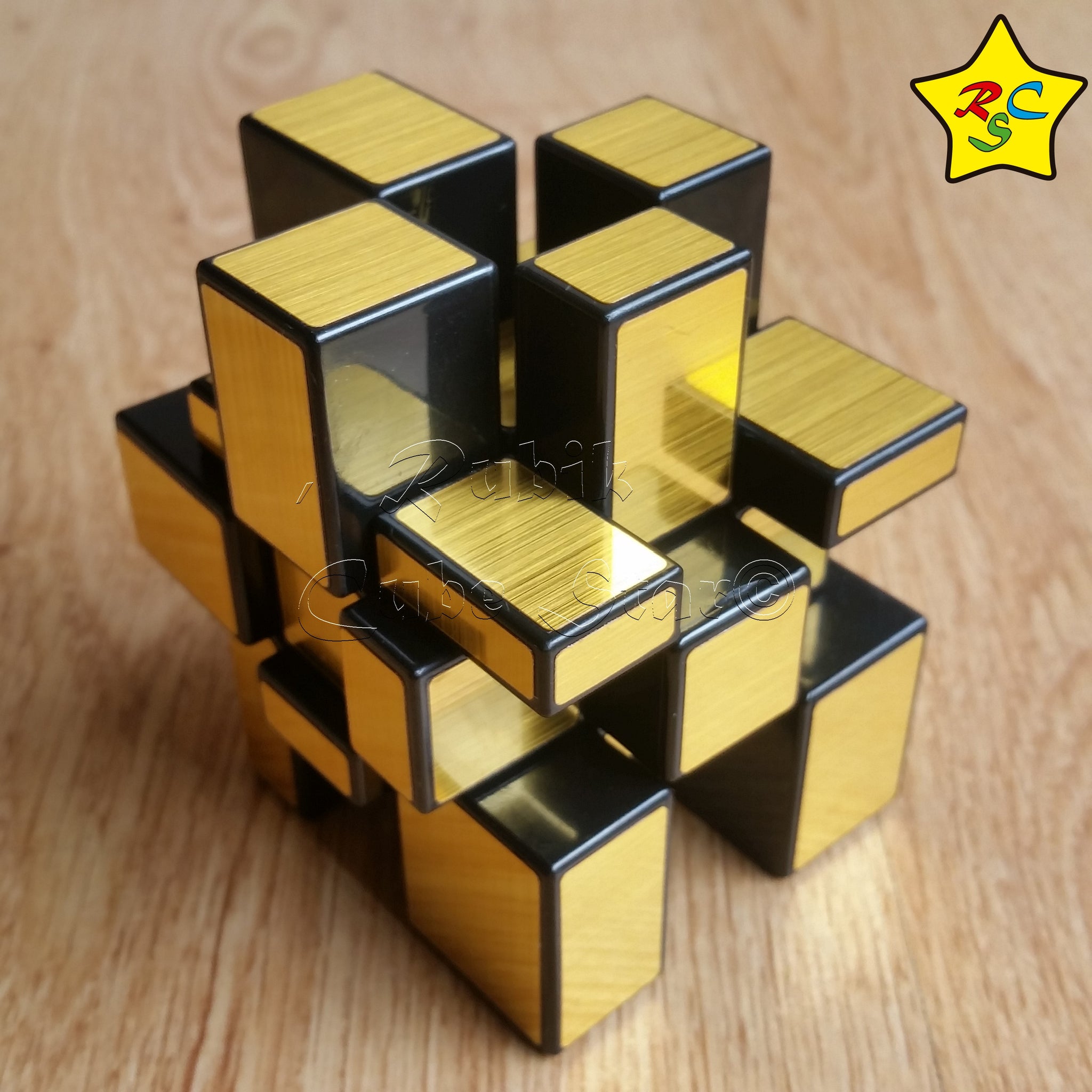 Cubo Rubik Shengshou Mirror 3x3 Espejo Dorado Plateado Rubik Cube