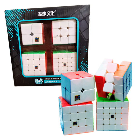 Pack Cubos Rubik 2x2 3x3 4x4 5x5 Meilong Original Moyu Rubik Cube Star