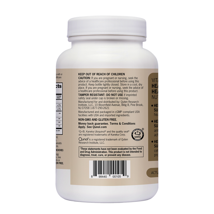 Qunol® Plus Extra Strength Ubiquinol Omega 3 Active Form Of Coq10