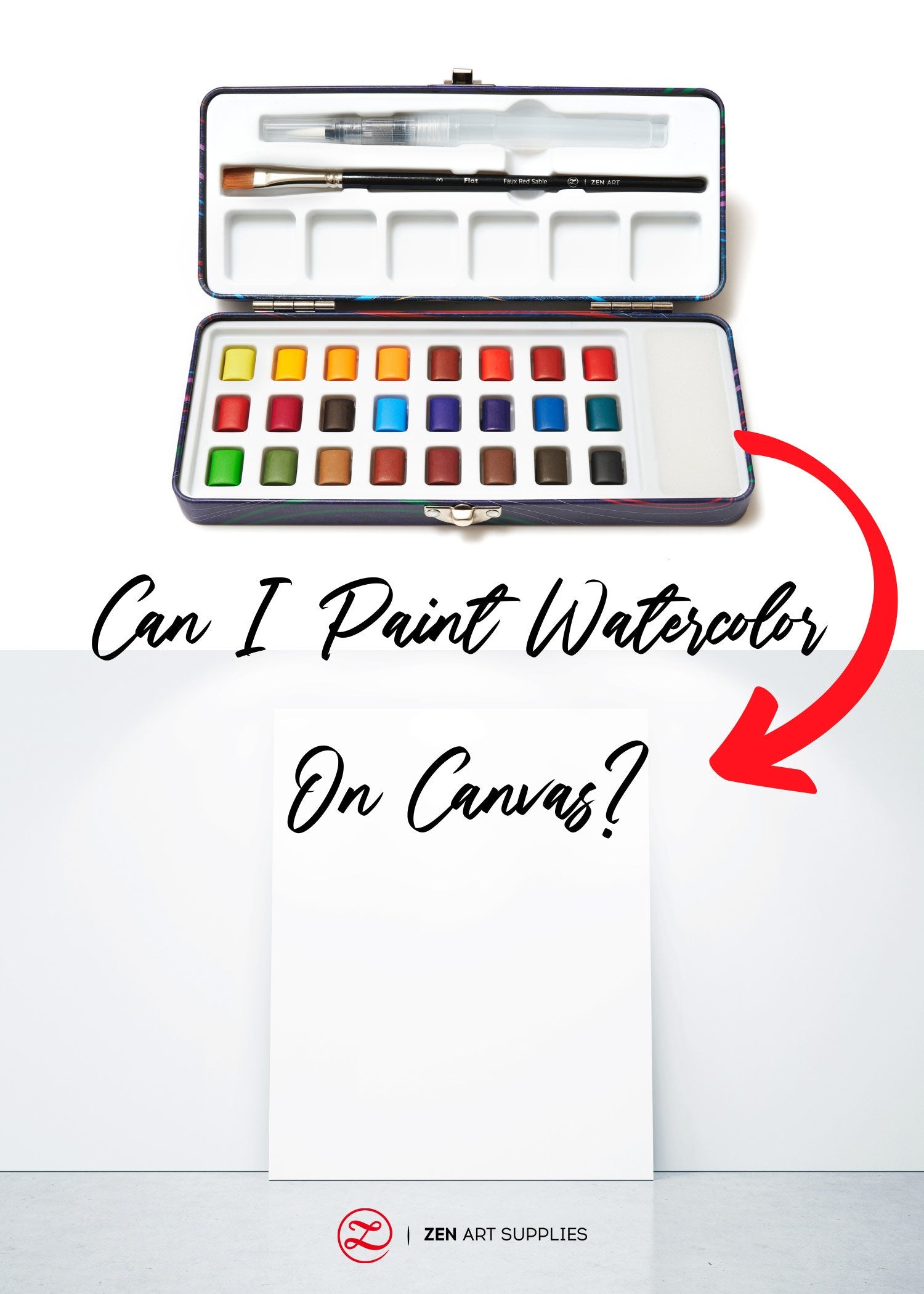 How To Paint Watercolor On Canvas Zenartsupplies Inspiring The