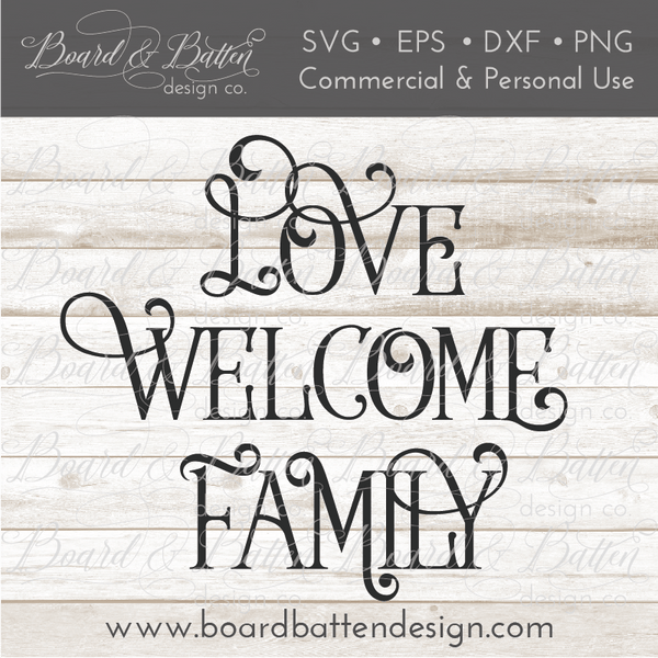 Household Words Svg File Bundle 2 Board And Batten Design Co