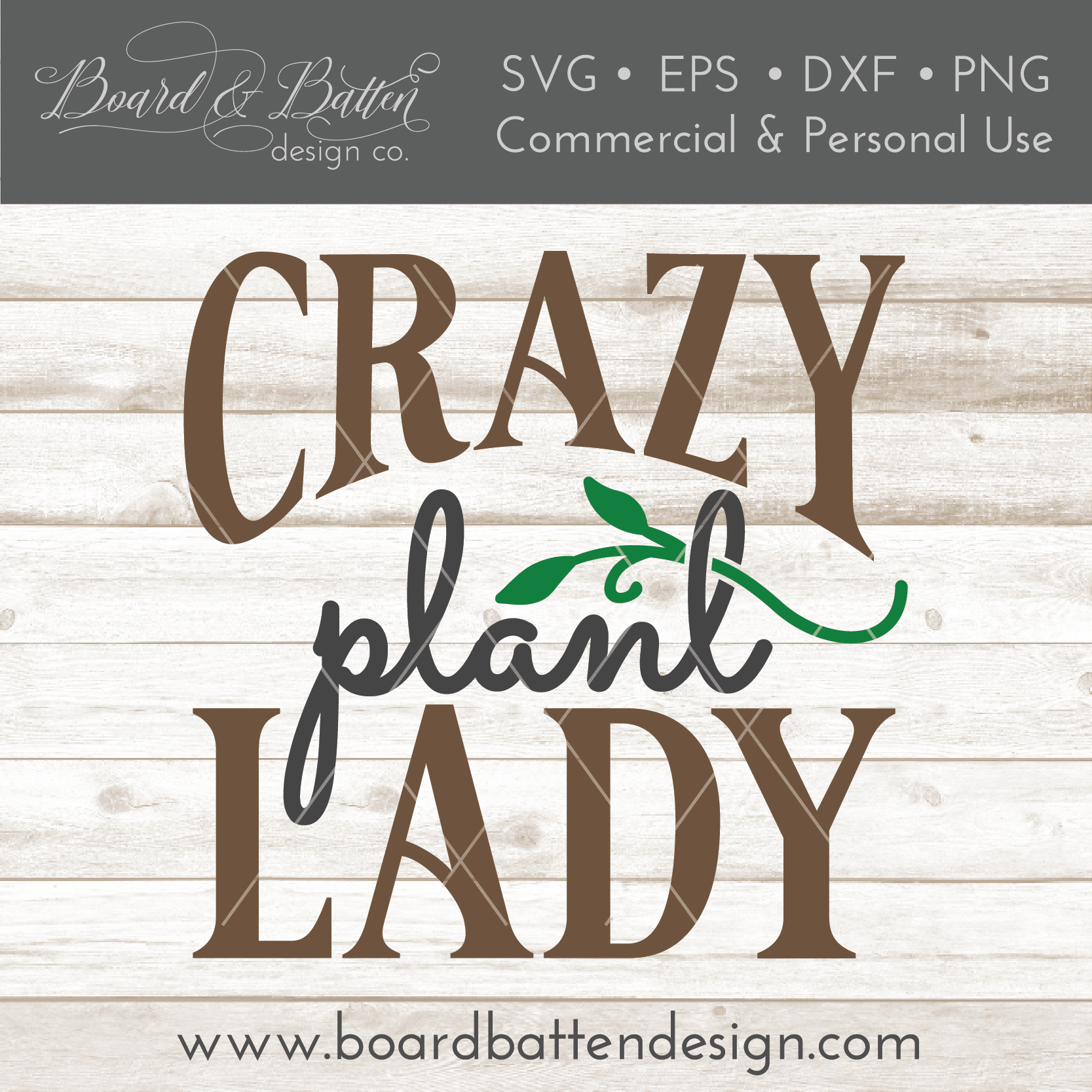 Crazy Plant Lady Svg File Style 3 For Cricutsilhouette Board