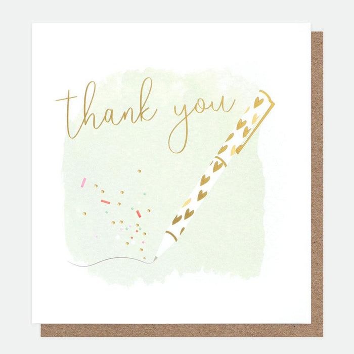 Caroline Gardner Heart Pen Thank You Card — Maple Ts